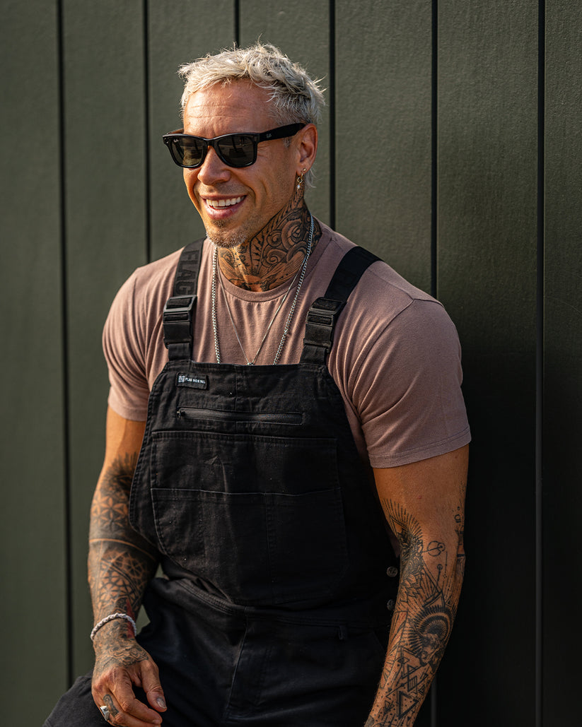 FOREVER OVERALLS - BLACK – FLAG NOR FAIL