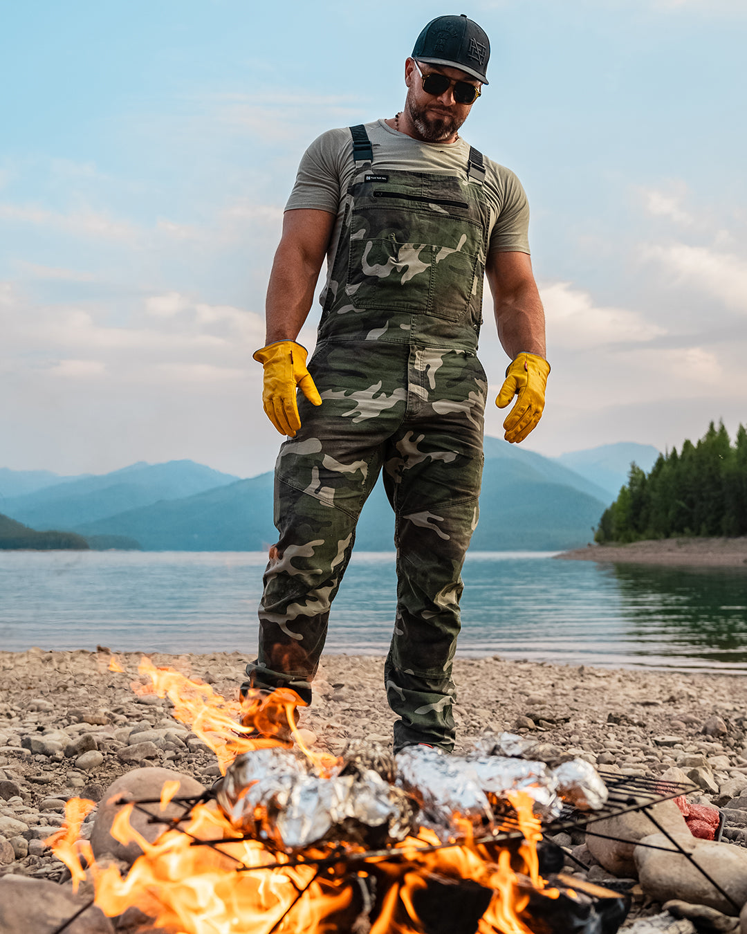 FOREVER OVERALLS - CAMO – FLAG NOR FAIL