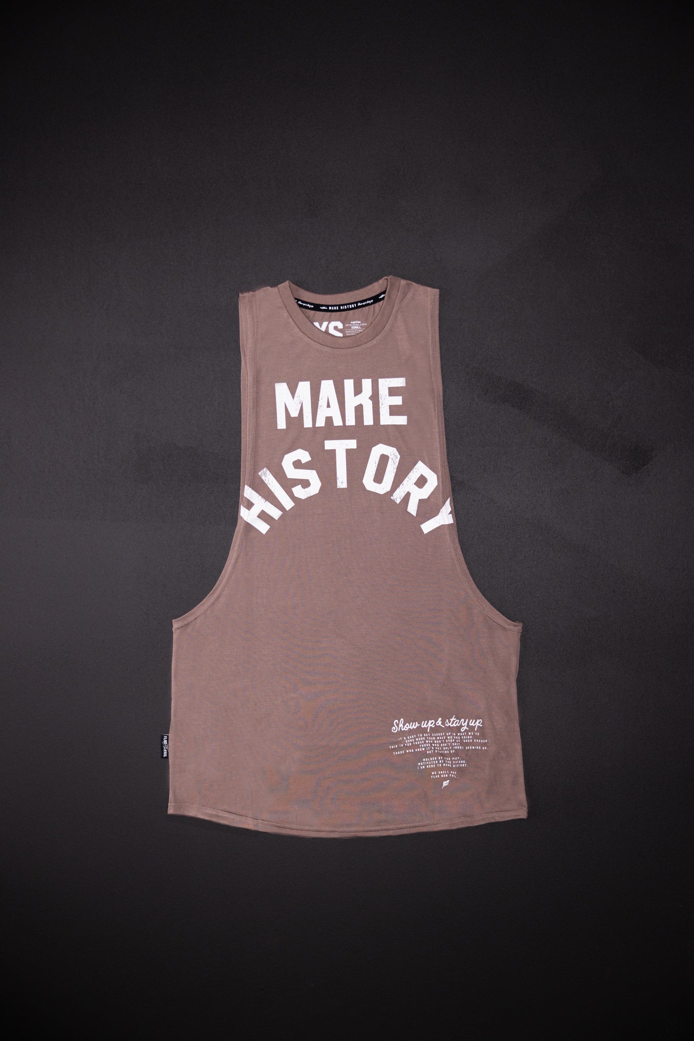 MAKE HISTORY BRO TANK - EARTH – FLAG NOR FAIL